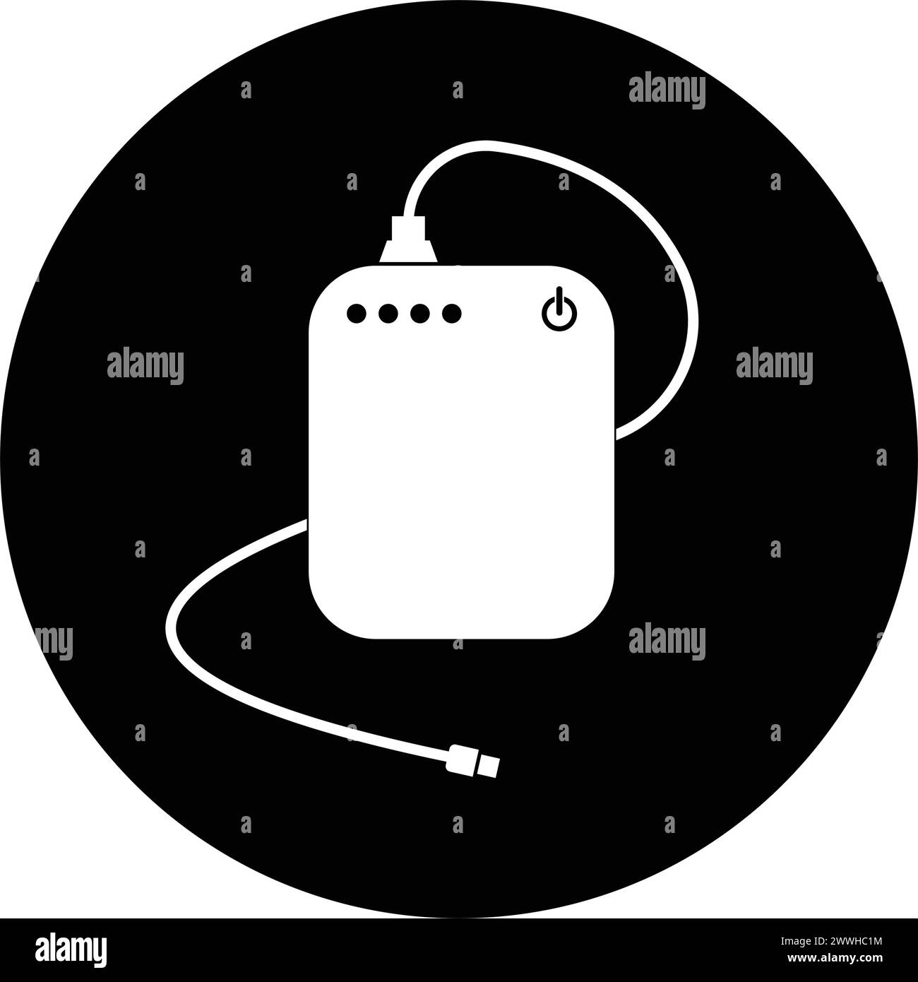 Power bank charging cable Stock Vector Images - Alamy