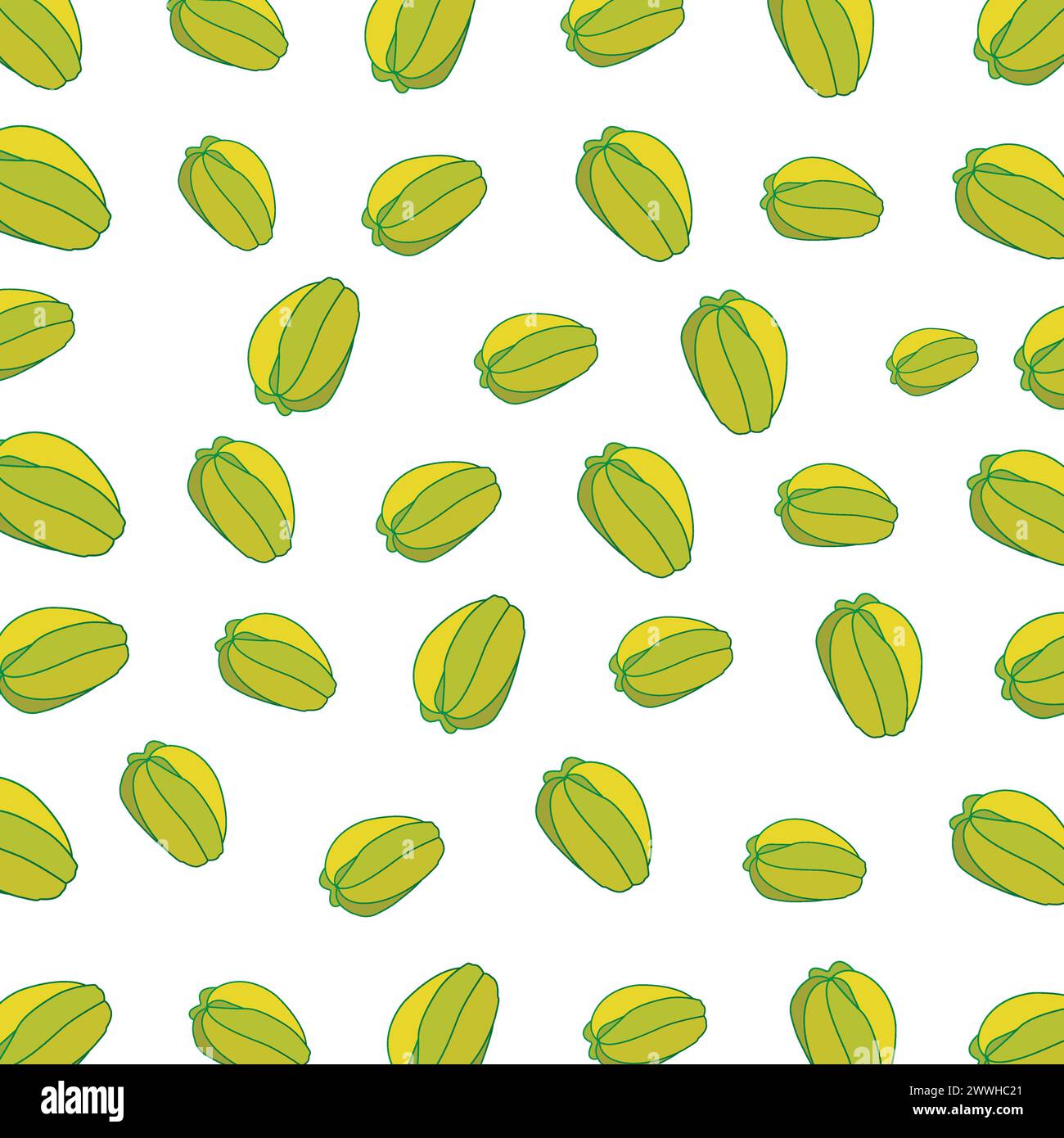 Ripe star fruit averrhoa Stock Vector Images - Alamy