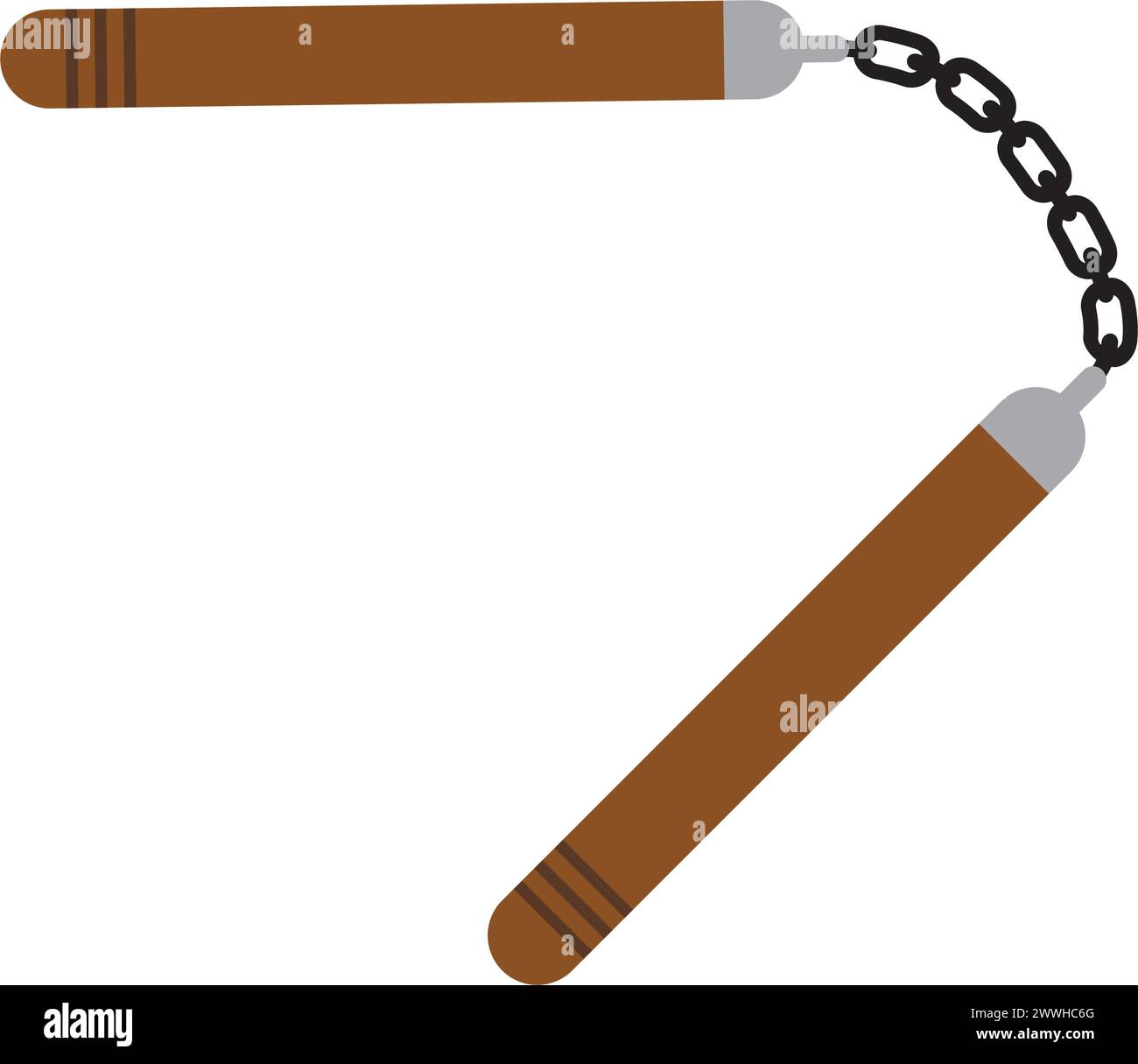 Nunchaku icon vector illustration symbol design Stock Vector Image ...