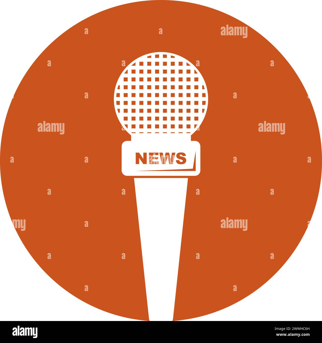 News microphone logo vector illustration symbol design Stock Vector ...