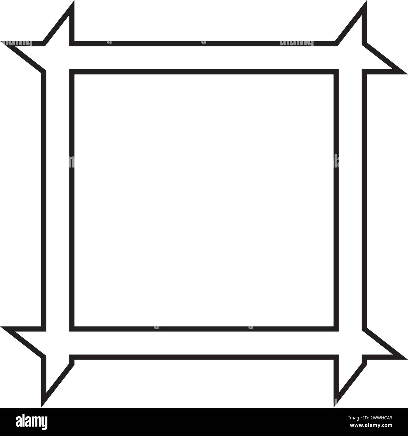 Frame Icon vector illustration symbol design Stock Vector Image & Art ...