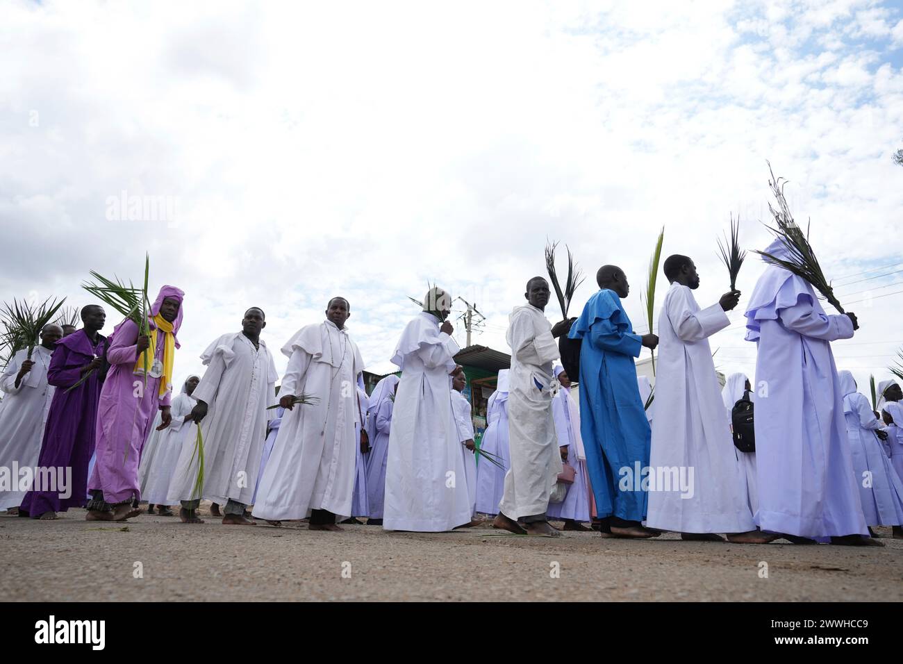 Christian faithful of the Legio Maria African Mission during the ...