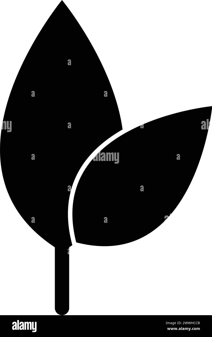 Leaf icon vector template design Stock Vector Image & Art - Alamy