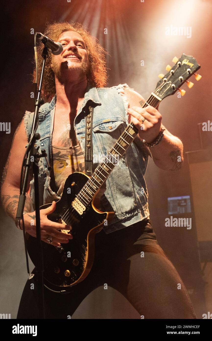 London, UK. 23 Mar 2024. American blues rock guitarist/singer Jared ...