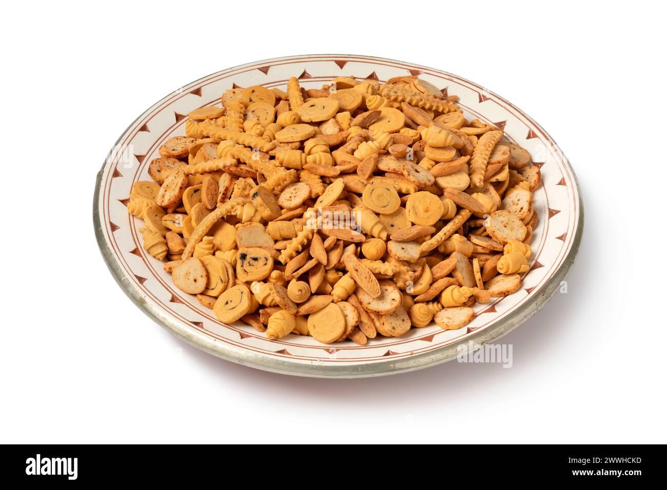 Plate with a variation of traditional Krichlate spicy miniature ...