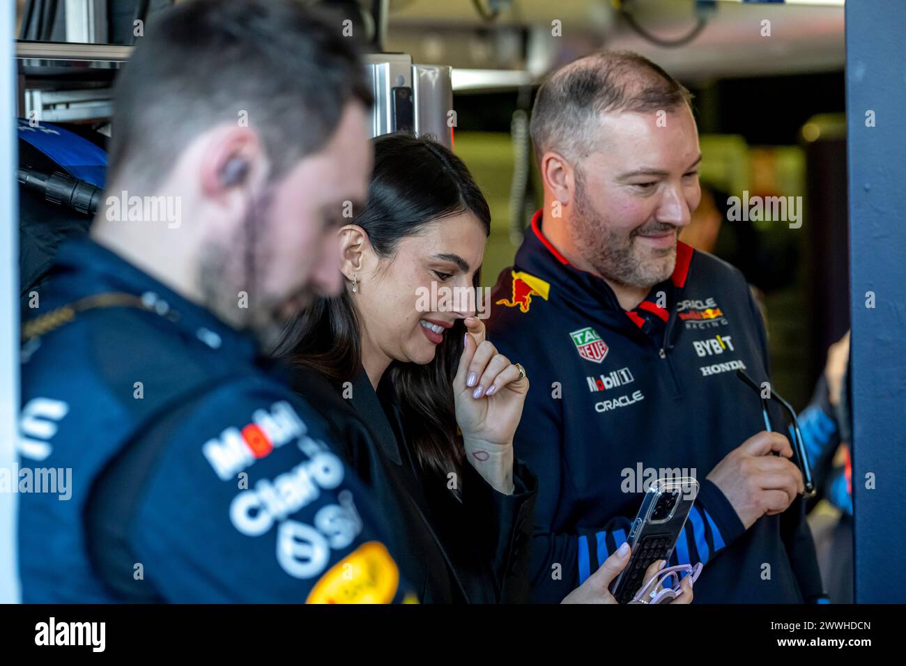 Melbourne, Australia, 24th Mar 2024, Kelly Piquet, Max Verstappen's ...