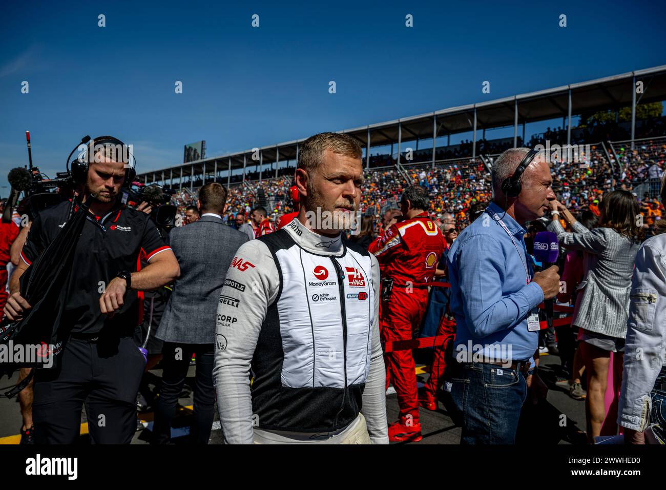 Melbourne, Australia, March 24, Kevin Magnussen, from Denmark competes ...