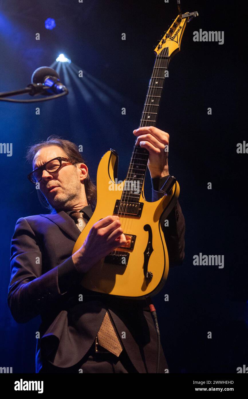 London, UK. 23 Mar 2024. Lead guitarist Paul Gilbert of American Rock ...