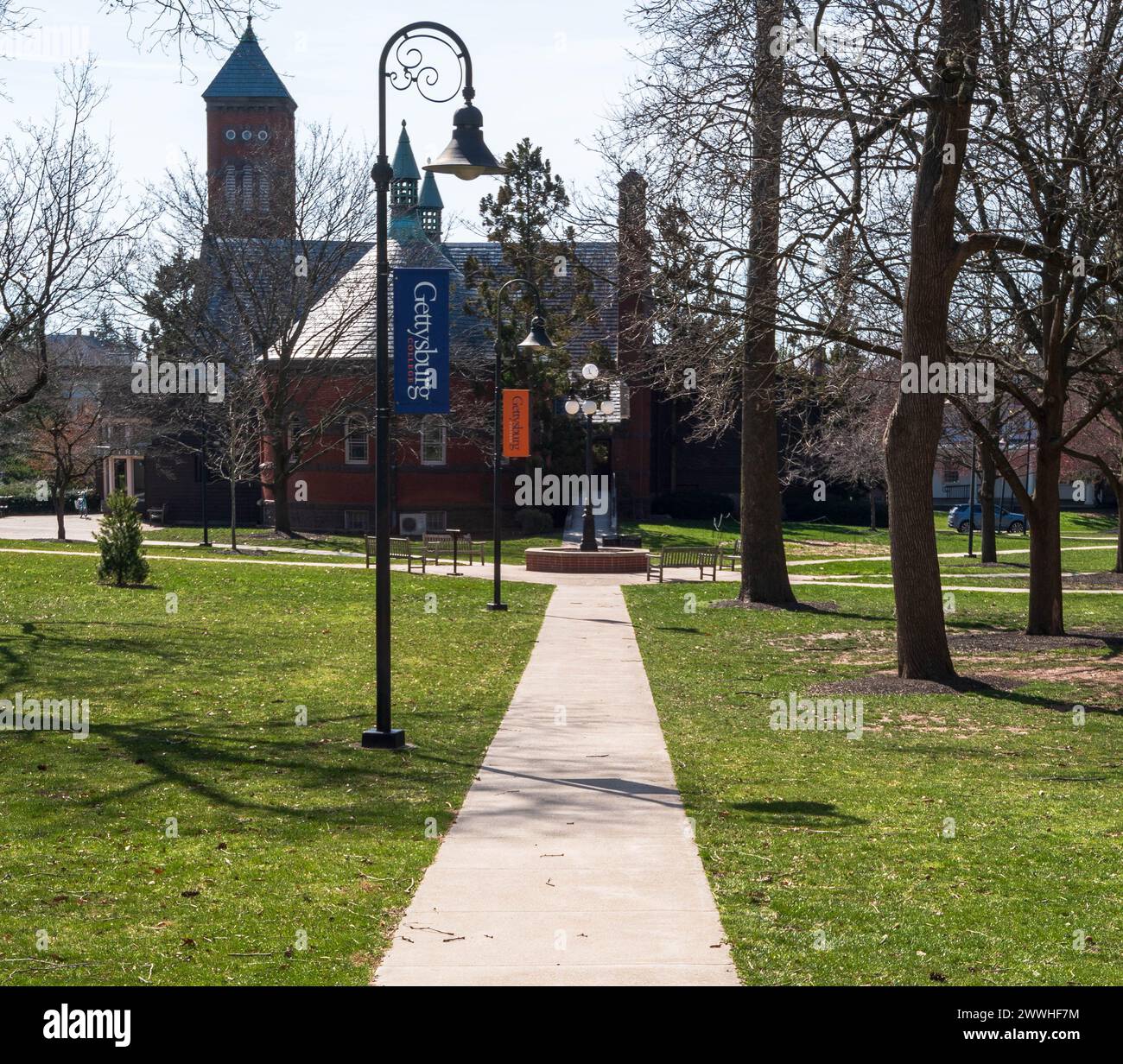 Buildings on the campus of Gettysburg College Stock Photo - Alamy