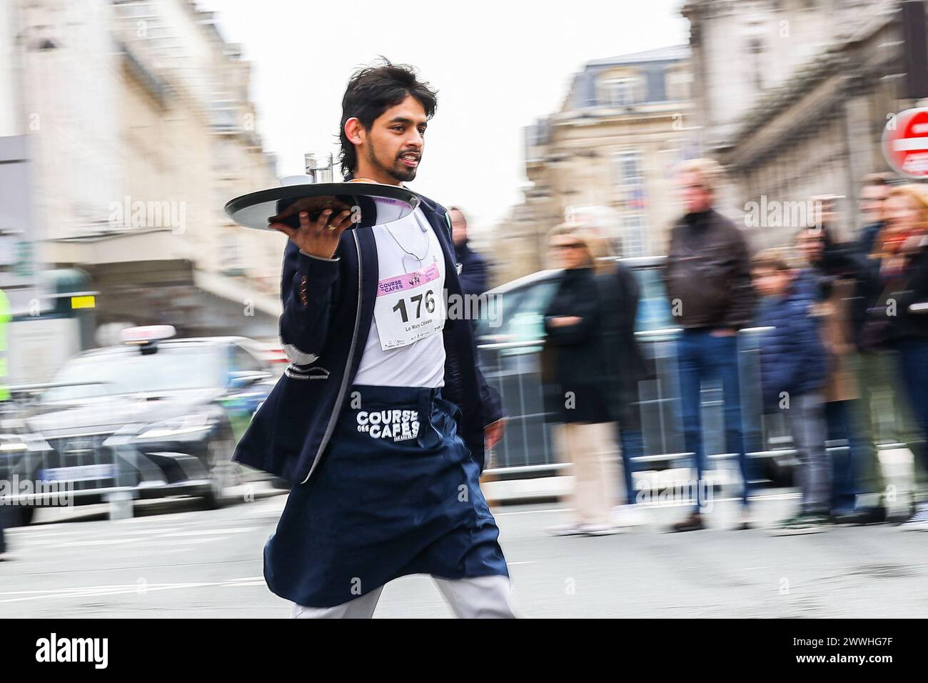 Paris, France. 24th Mar, 2024. 'La course des cafes' 'The Bistro race ...