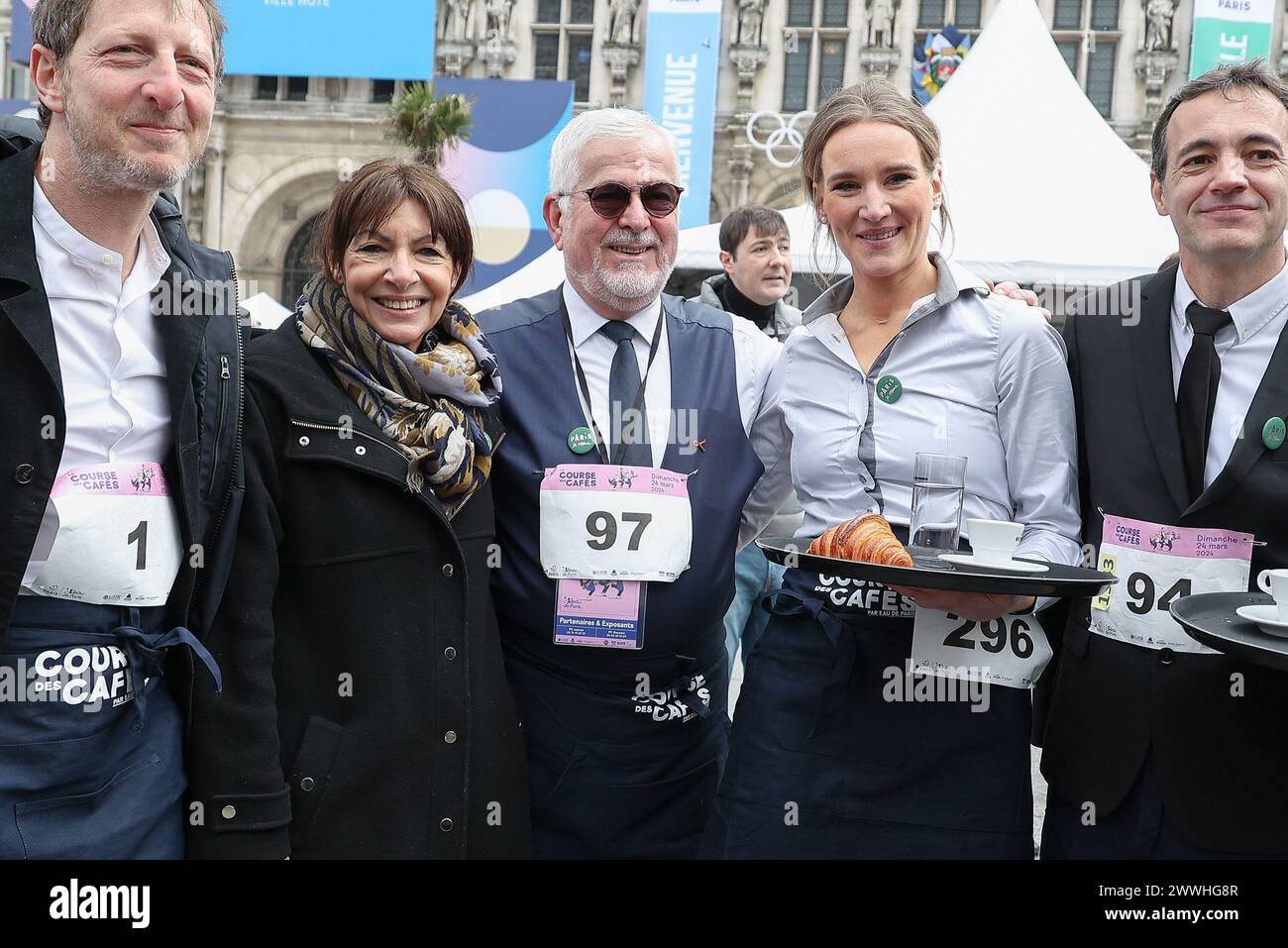 Paris, France. 24th Mar, 2024. 'La course des cafes' 'The Bistro race ...