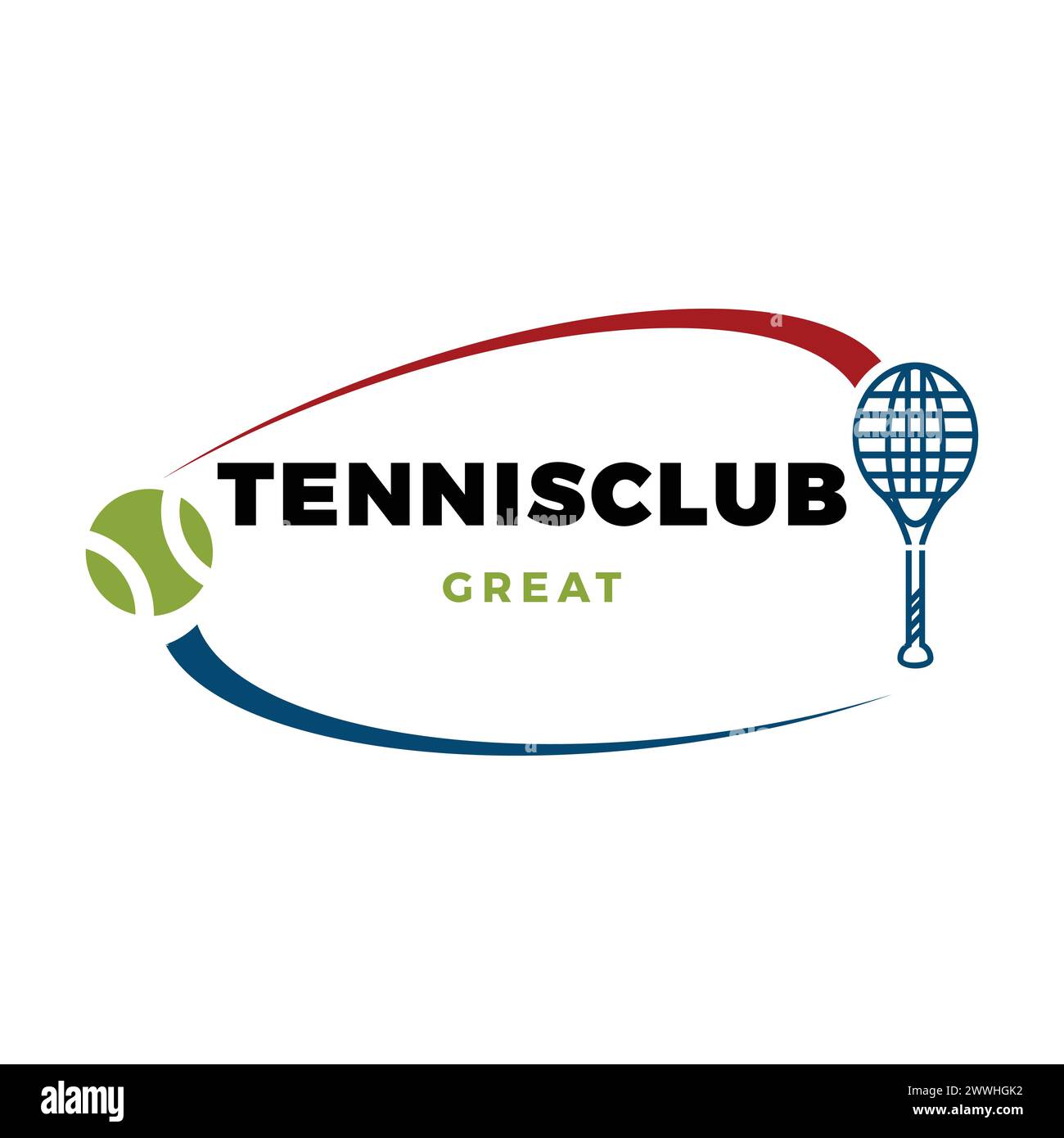 Tennis Club Icon Logo Design Template Stock Vector Image & Art - Alamy
