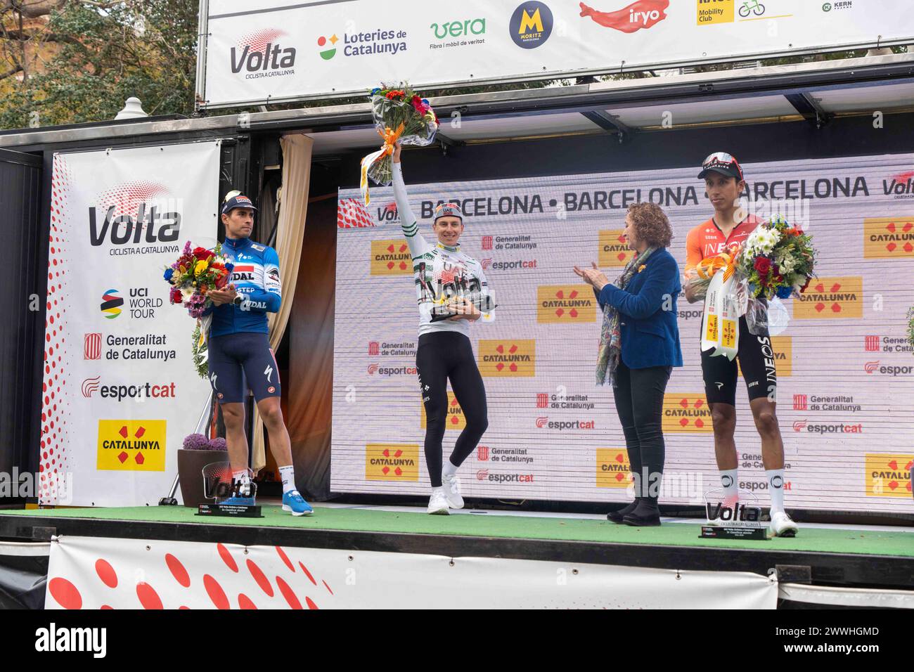 Tadej Pogacar is proclaimed winner of the Volta de Catalunya by 3 31 ...