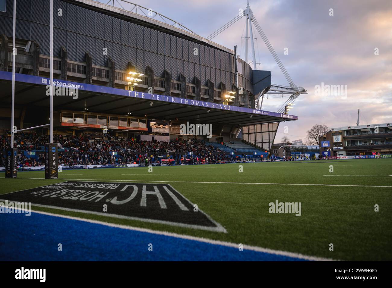 Cardiff, Wales. 23rd March 2024. Views of the stadium during the Women ...