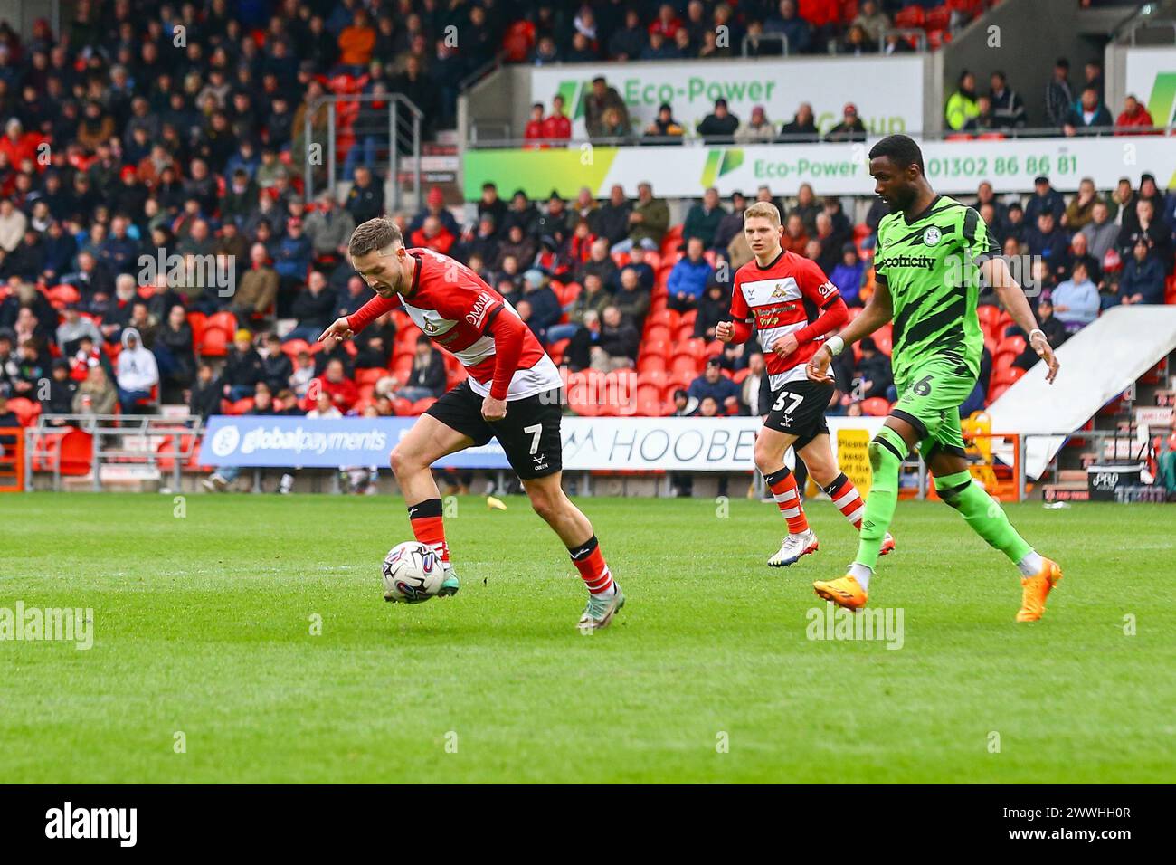 Eco - Power Stadium, Doncaster, England - 23rd March 2024 Luke Molyneux ...