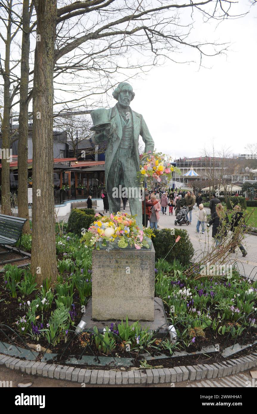 Copenhagen, Denmark /24 March 2024/Visitors enjoy sunday easter eason ...