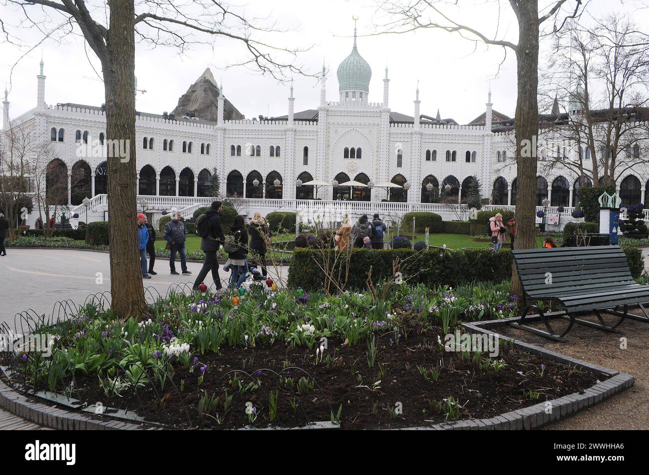 Copenhagen, Denmark /24 March 2024/Visitors enjoy sunday easter eason ...