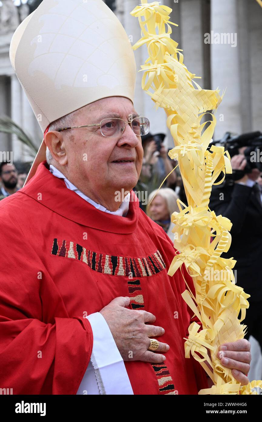 Rome, Italy. 24th Mar, 2024. Argentinian cardinal Leonardo Sandri ...