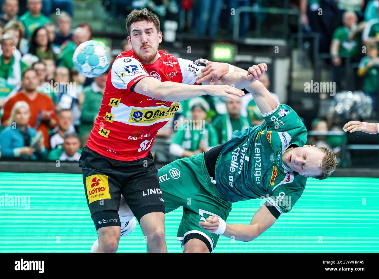 Leipzig, Germany. 24th Mar, 2024. Handball: Bundesliga, SC DHfK Leipzig ...