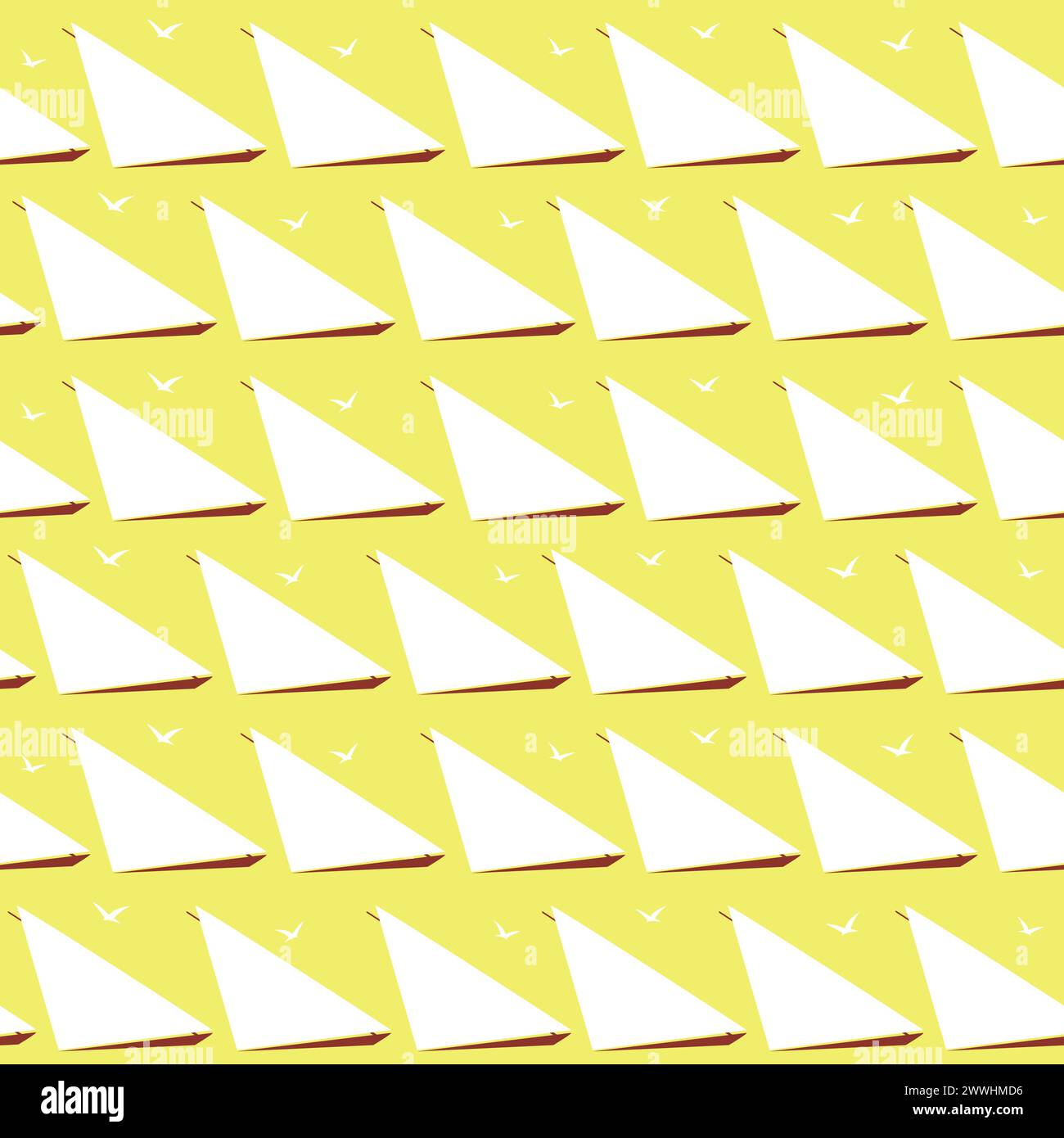 Colorful doodle maritime seamless vector pattern. Multicolored simple ...