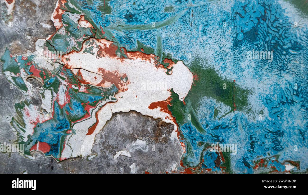 peeling paint on a metal surface Stock Photo - Alamy