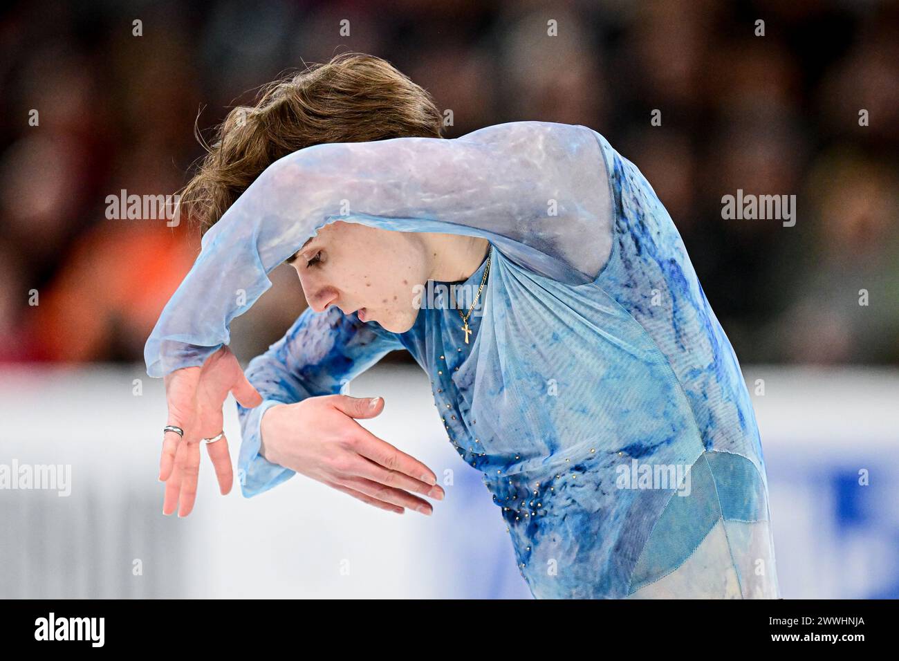 Roman SADOVSKY (CAN) during Men Free Skating, at the ISU World Figure ...