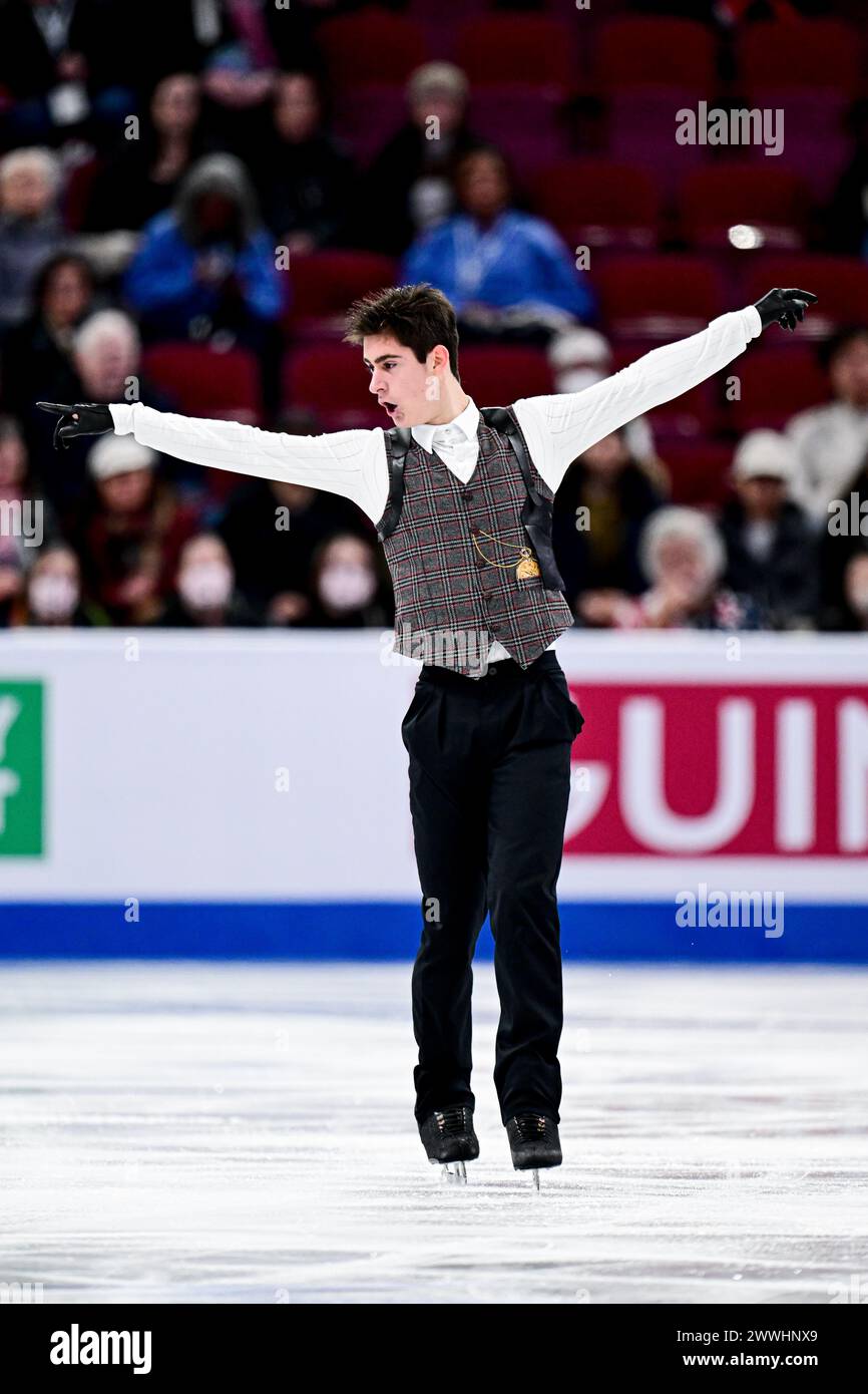 Semen DANILIANTS (ARM) during Men Free Skating, at the ISU World Figure ...