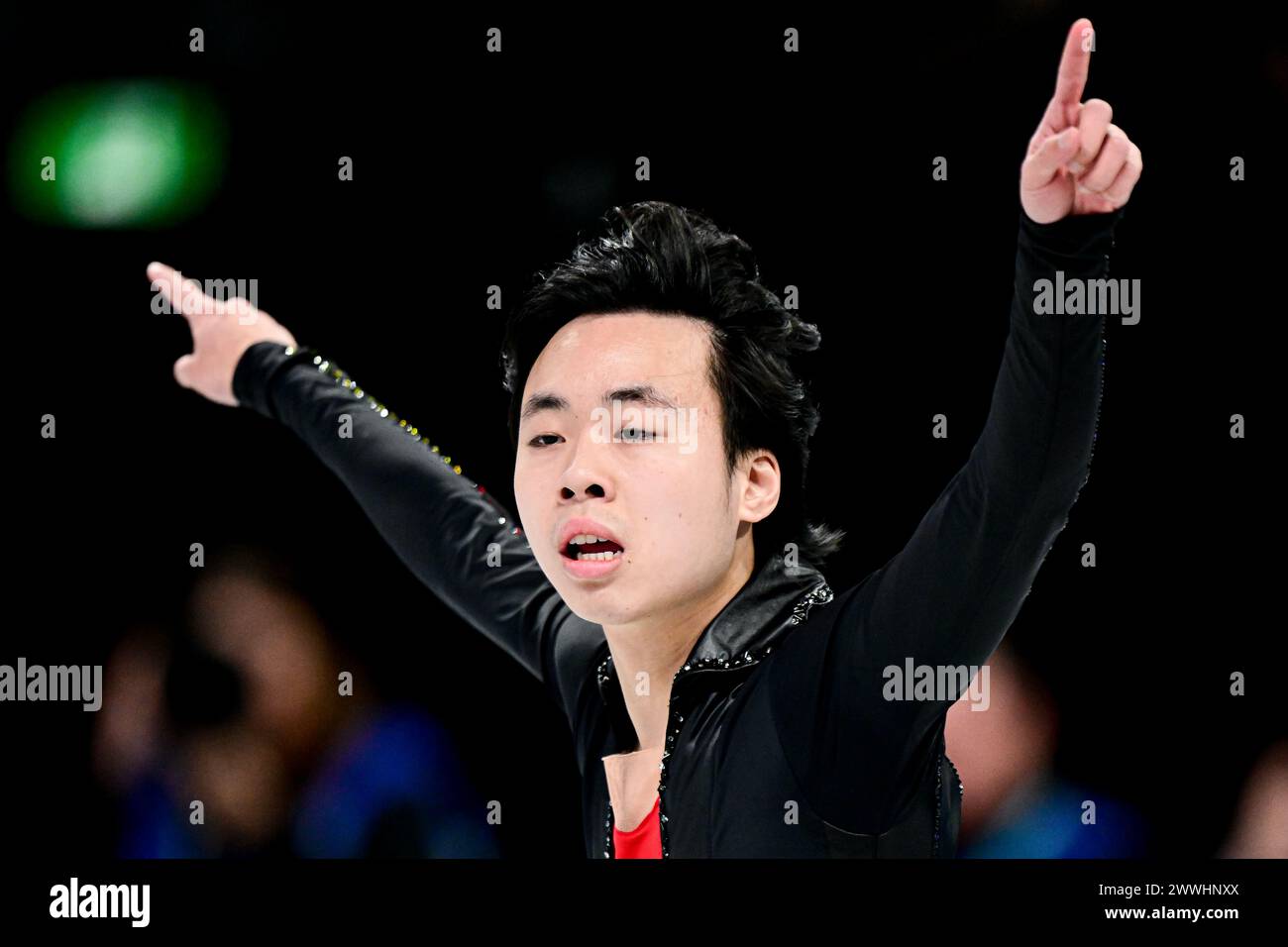 Wesley CHIU (CAN) during Men Free Skating, at the ISU World Figure ...