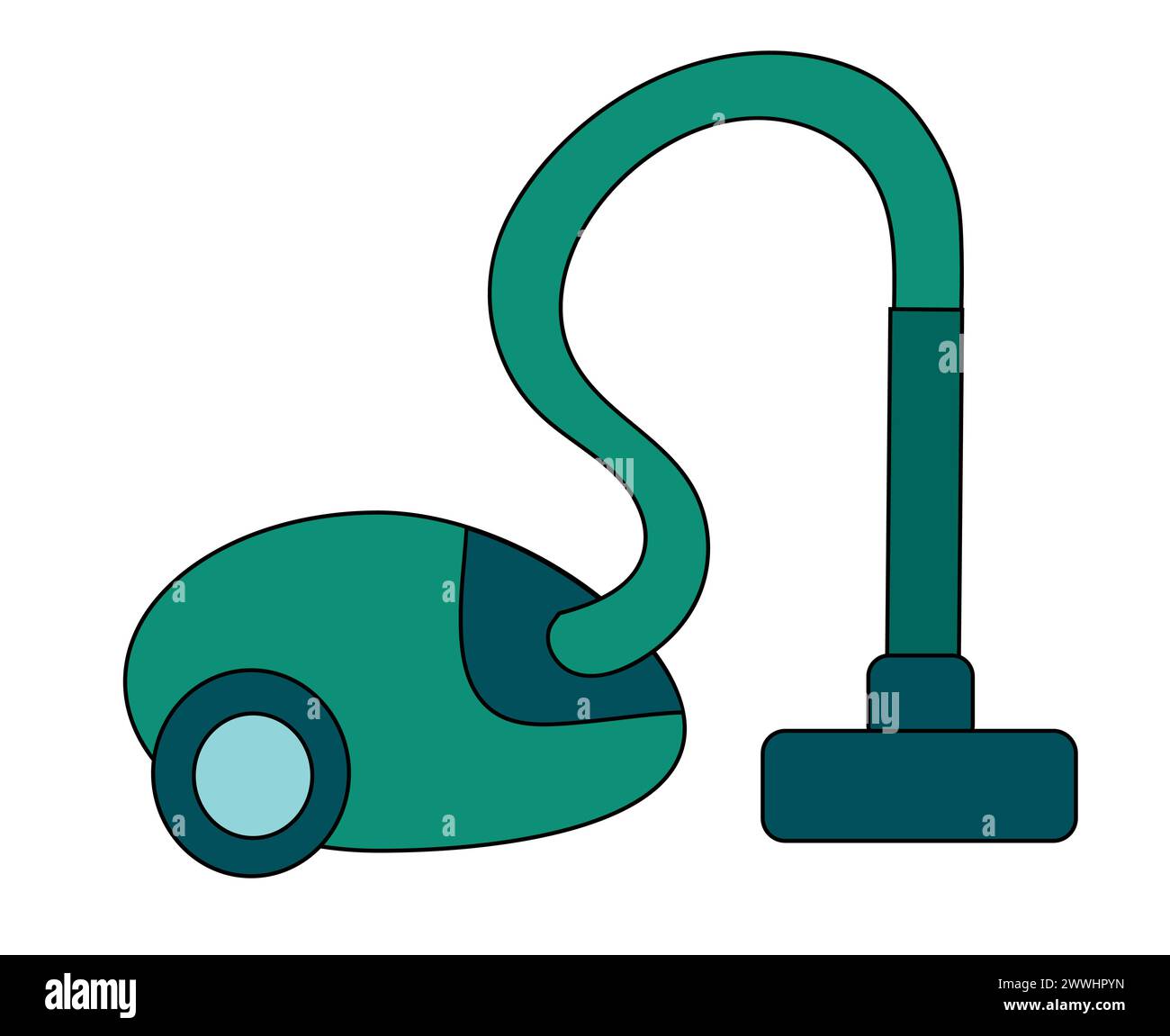 Vacuum cleaner isolated on white background. Household appliance ...