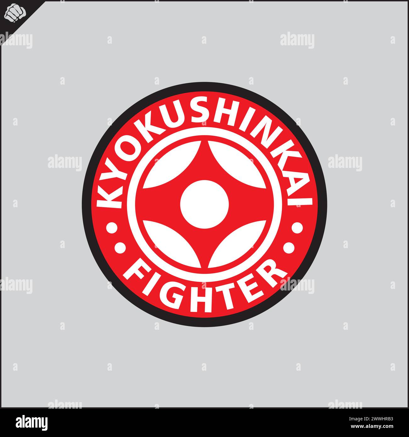 Martial art colored symbol, logo creative design emblem Stock Vector ...