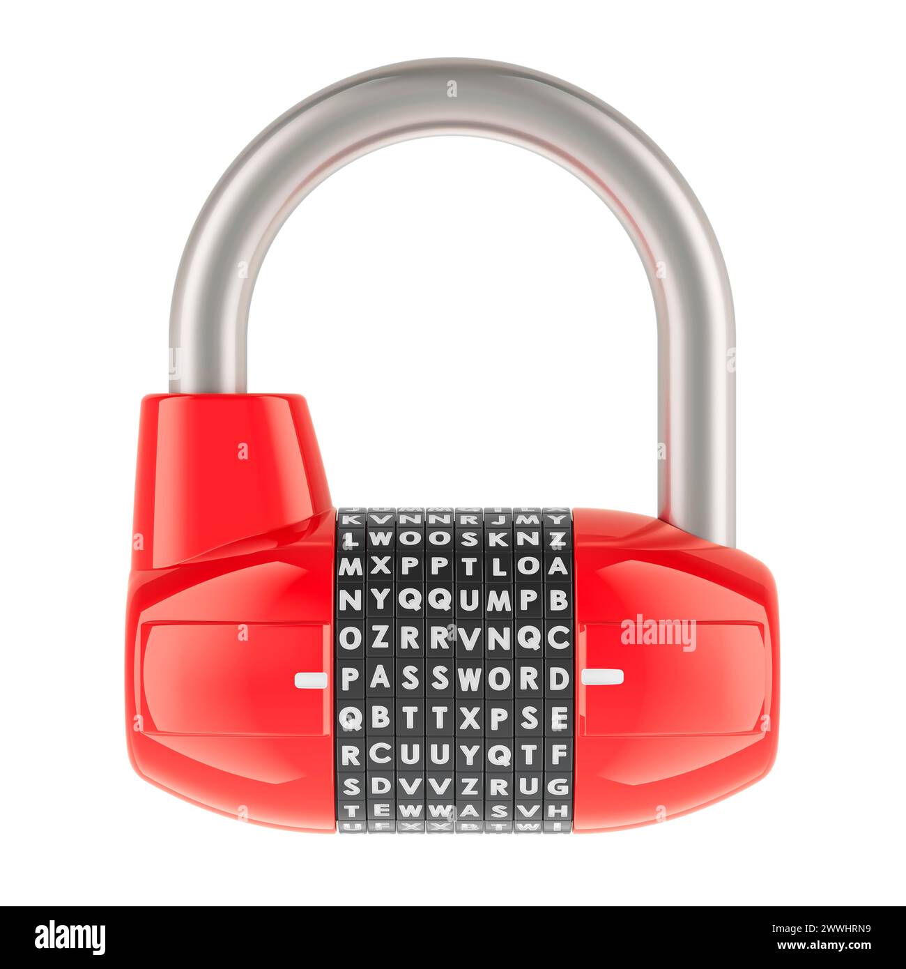 8 letter combination padlock hi-res stock photography and images - Alamy