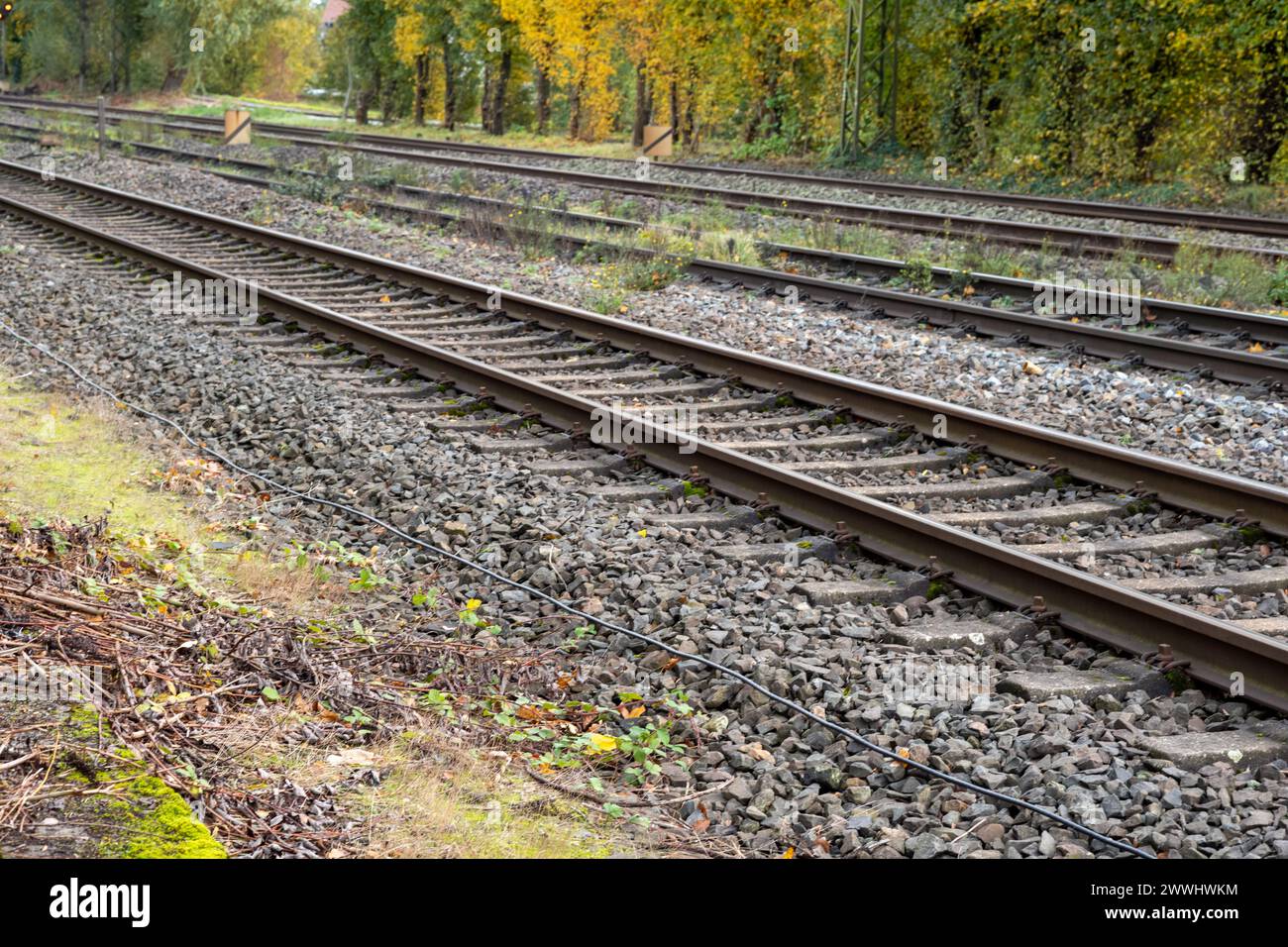details of railway tracks Stock Photo - Alamy