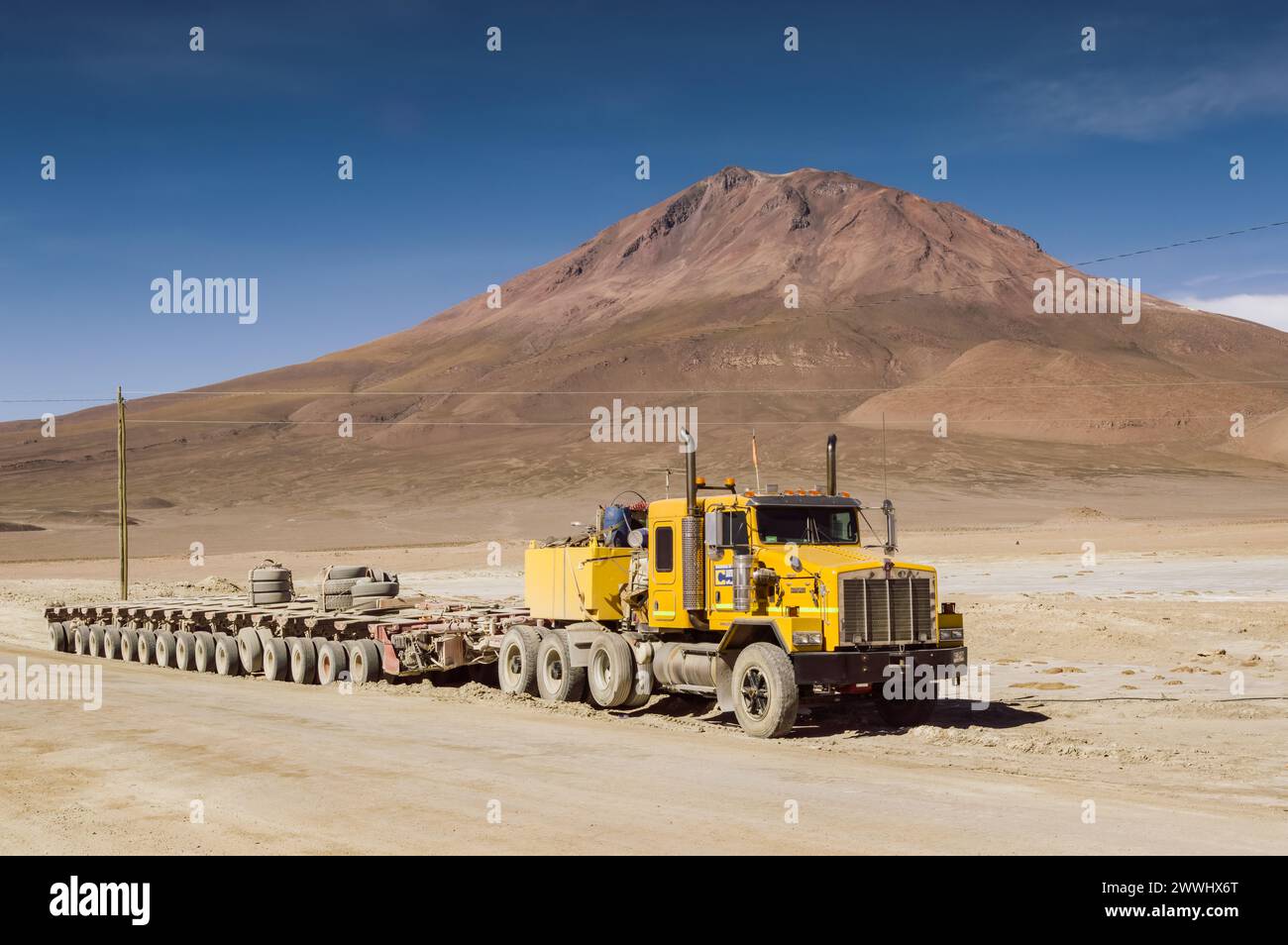 Bolivia, June 1st 2018: Majestic terrain meets industrial might in the ...
