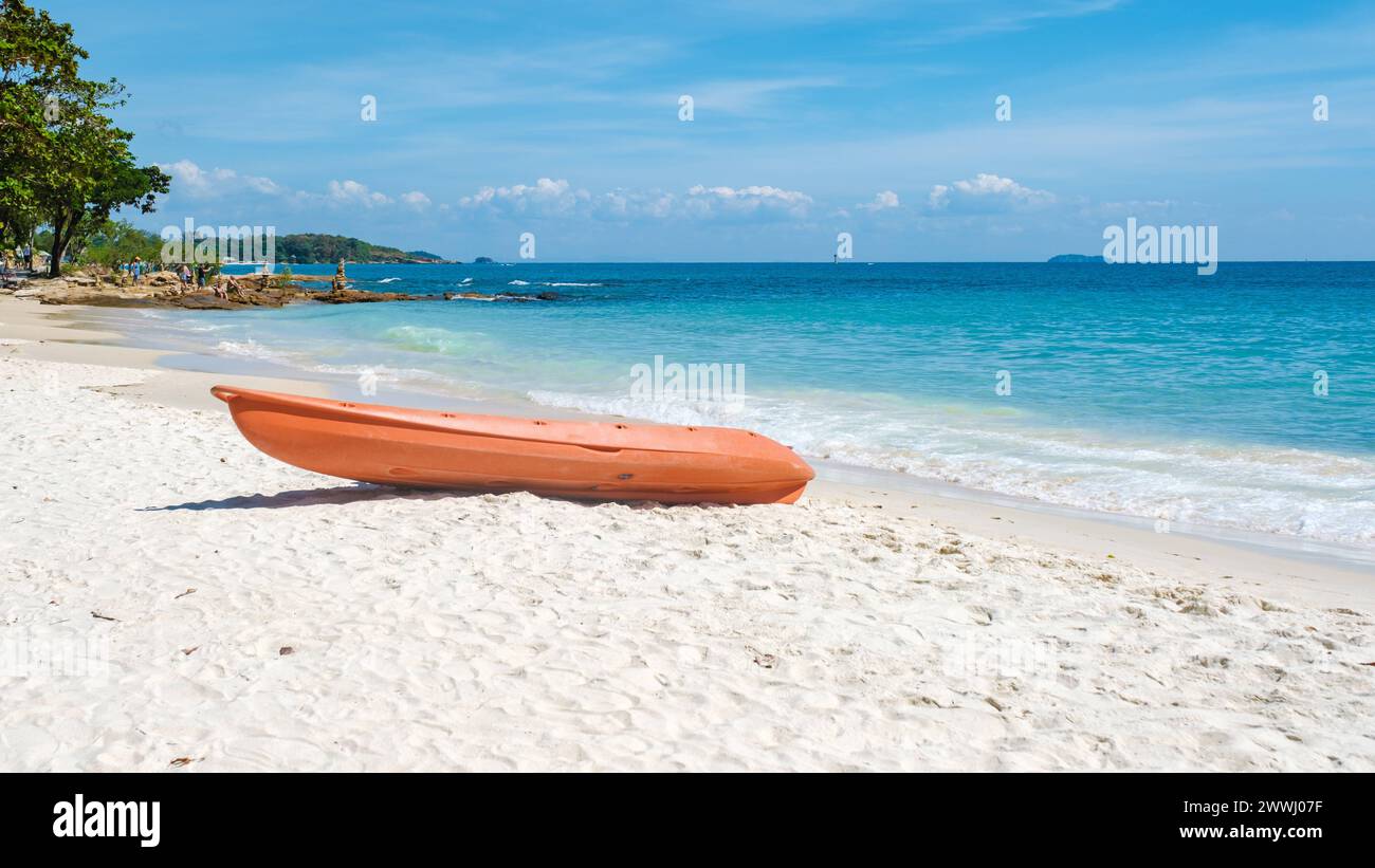 Koh Samet Island Rayong Thailand, white tropical beach of Samed Island ...