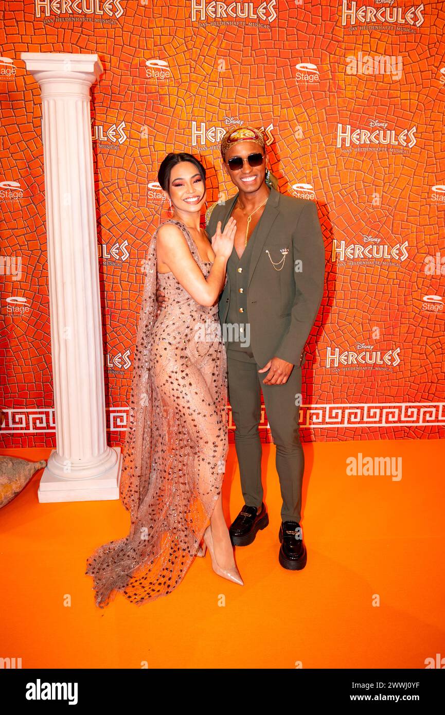 Hamburg, Germany. 24th Mar, 2024. Leading actors Mae Ann Jorolan (l-r ...