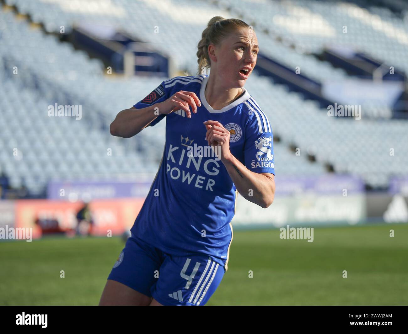 Leicester, UK. 24th Mar, 2024. Leicester, England, March 24 2024: CJ ...