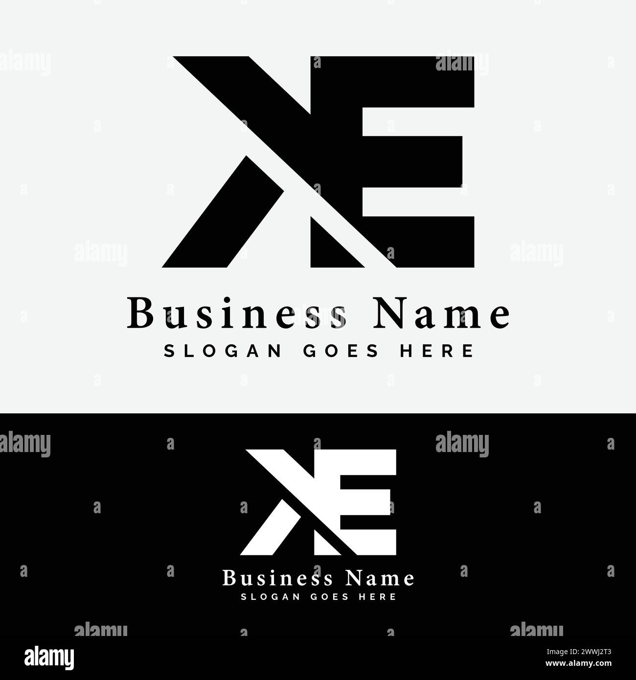 K, E, KE letter Logo Design. Alphabet KE initial logo vector ...