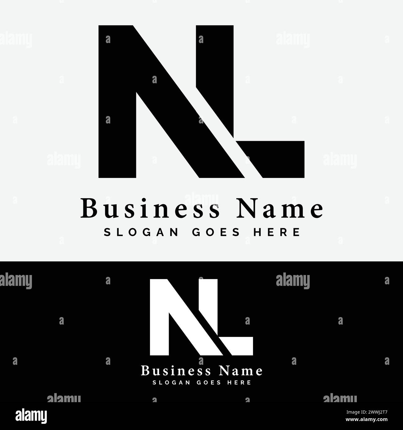 Letter l hand written logo hi-res stock photography and images - Alamy