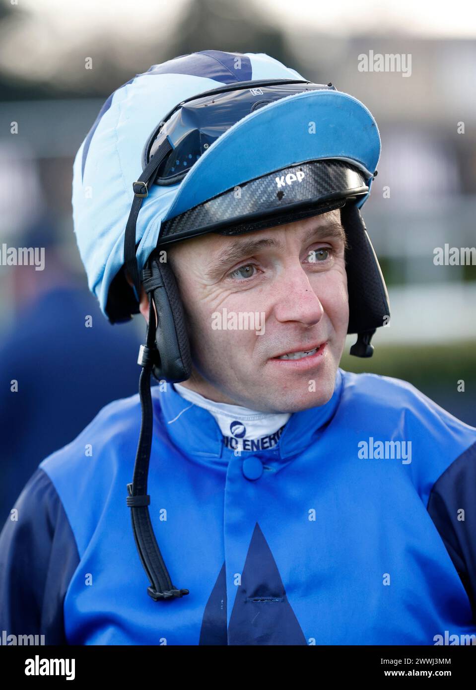 Jockey Tom Eaves at Doncaster Racecourse. Picture date: Sunday March 24 ...