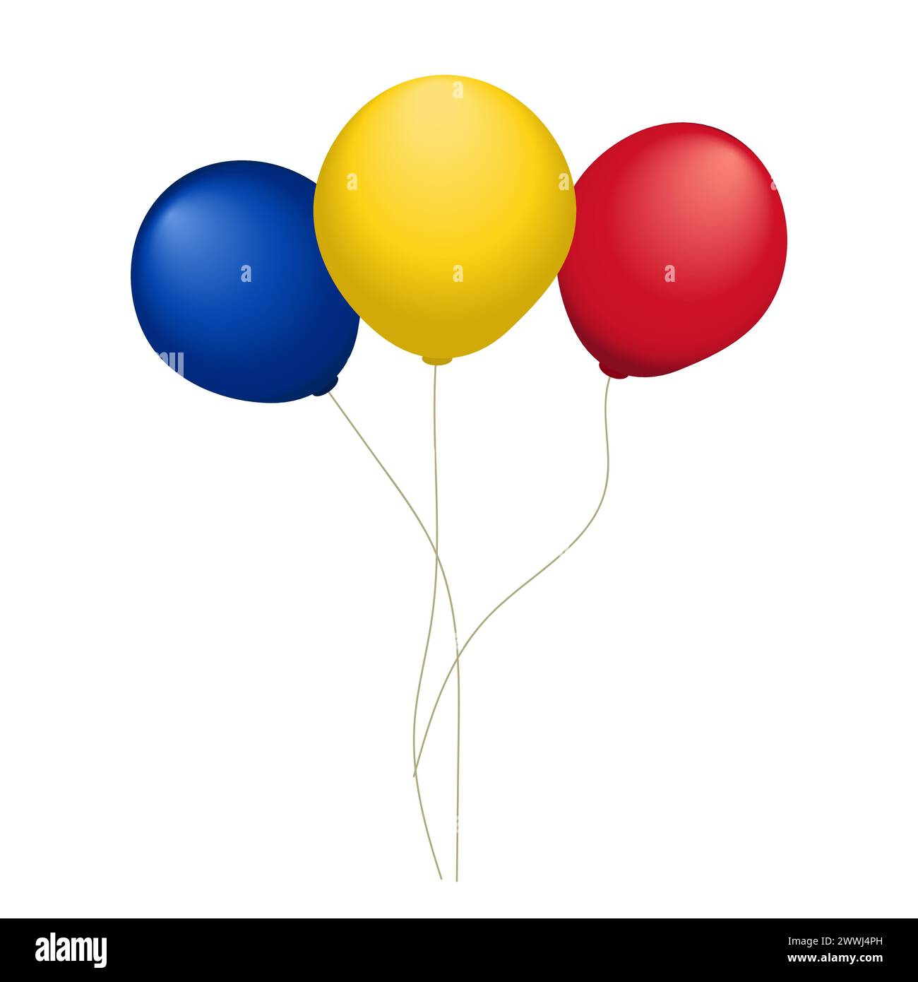 Balloons vector illustration easy Cut Out Stock Images & Pictures - Alamy