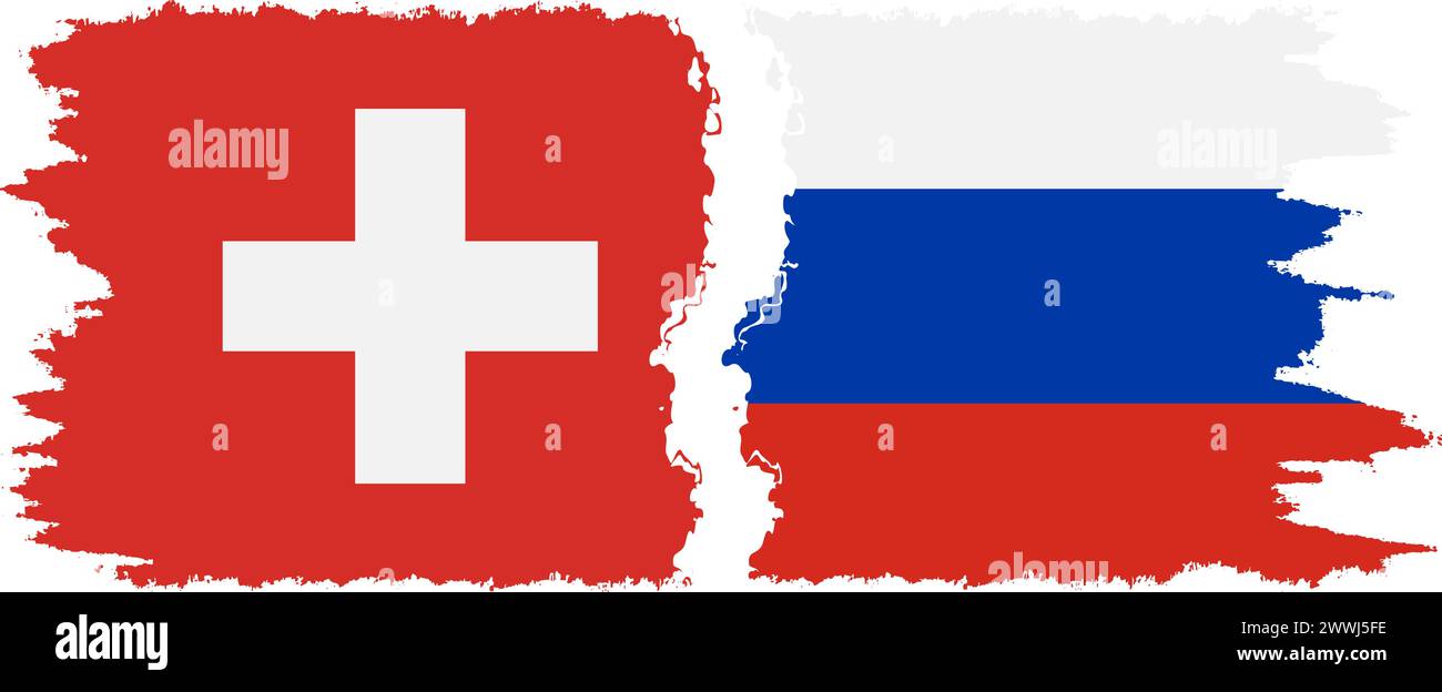 Switzerland russia two flags hi-res stock photography and images - Alamy