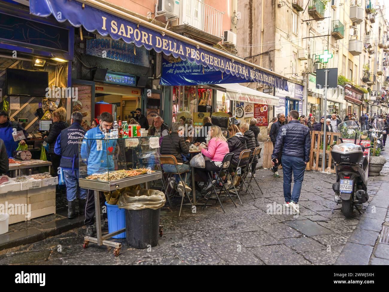 Pescheria Azzurra, fish restaurant, City of Naples, Campania, Italy ...