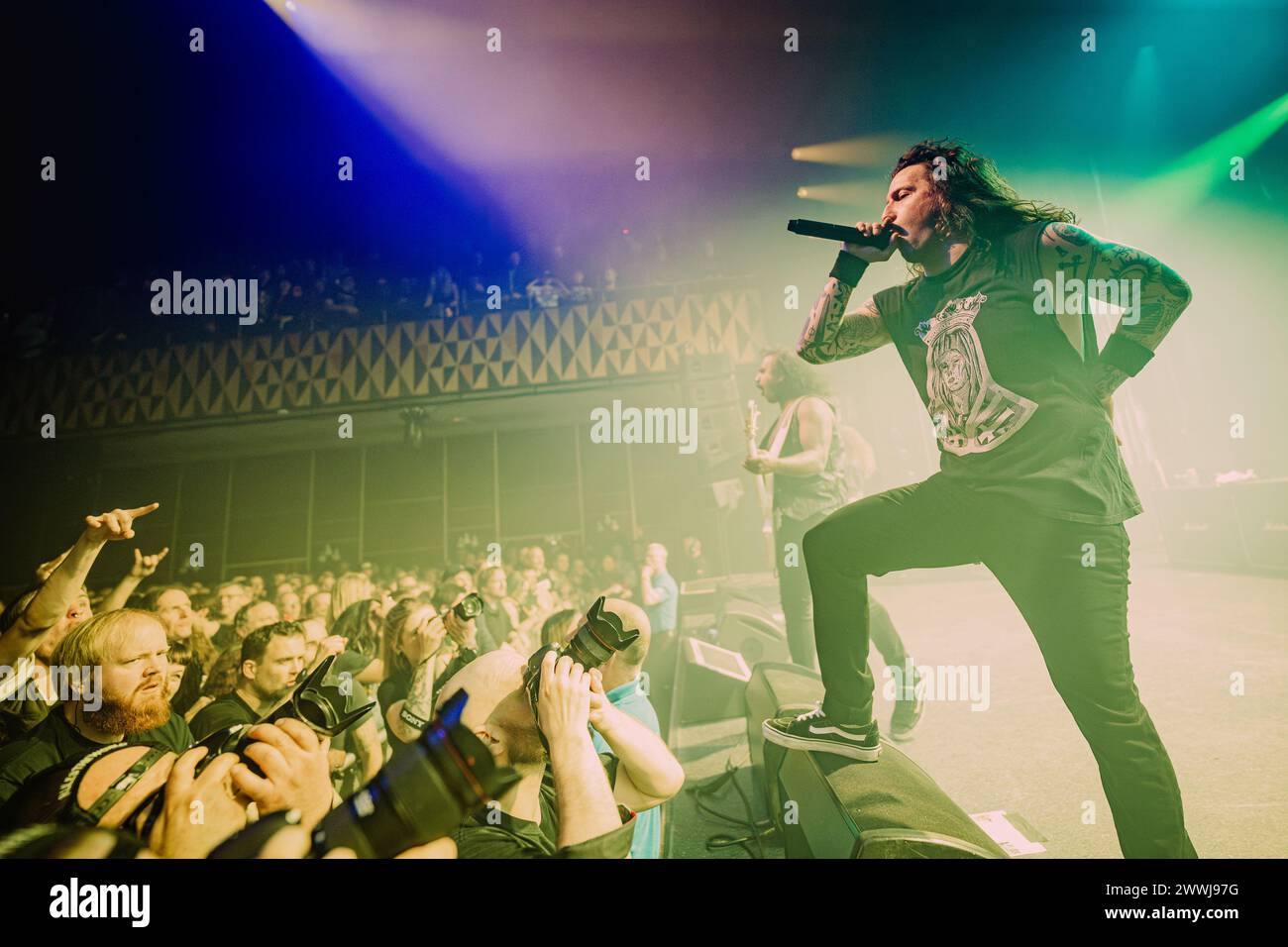 Copenhagen, Denmark. 23rd Mar, 2024. The Danish death metal band Baest ...