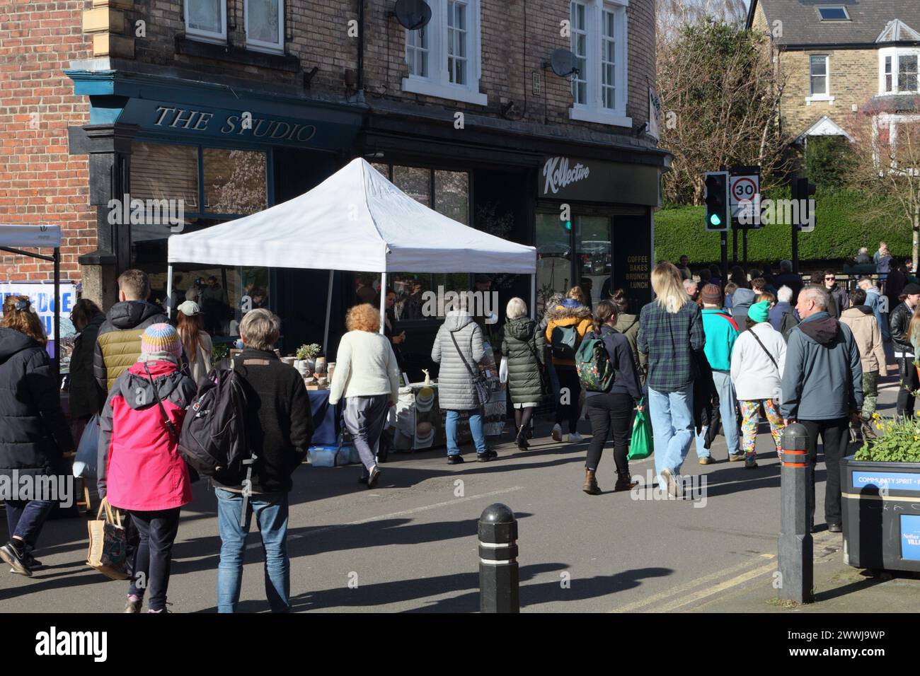 Nether Edge farmers market, Sheffield England UK, neighbourhood group ...