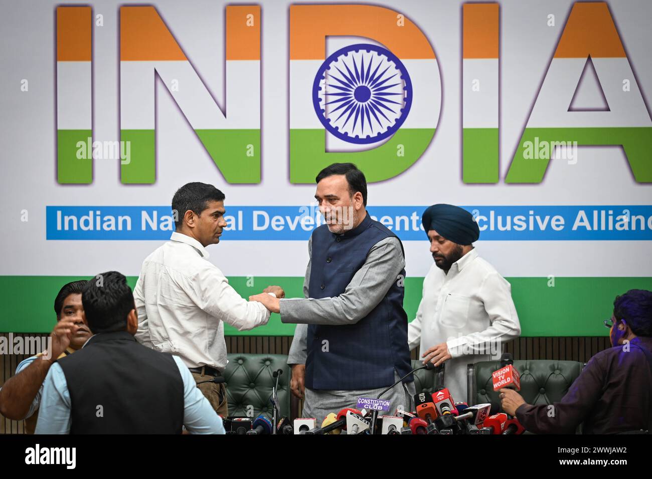 NEW DELHI, INDIA - MARCH 24: Delhi Minister and AAP leader Gopal Rai ...