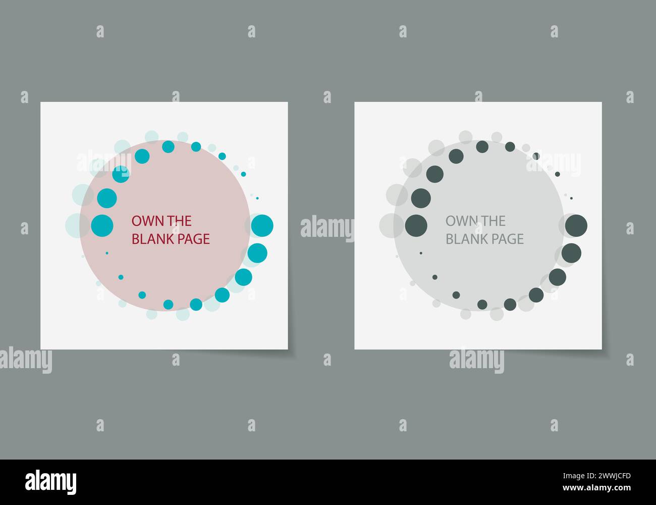 Simple abstract background with rounded striped design element. Vector ...