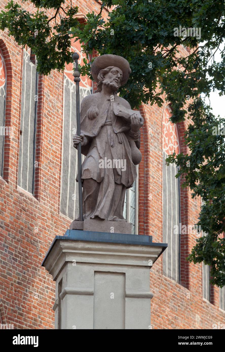 Statue of Saint James in Torun, Poland Stock Photo - Alamy