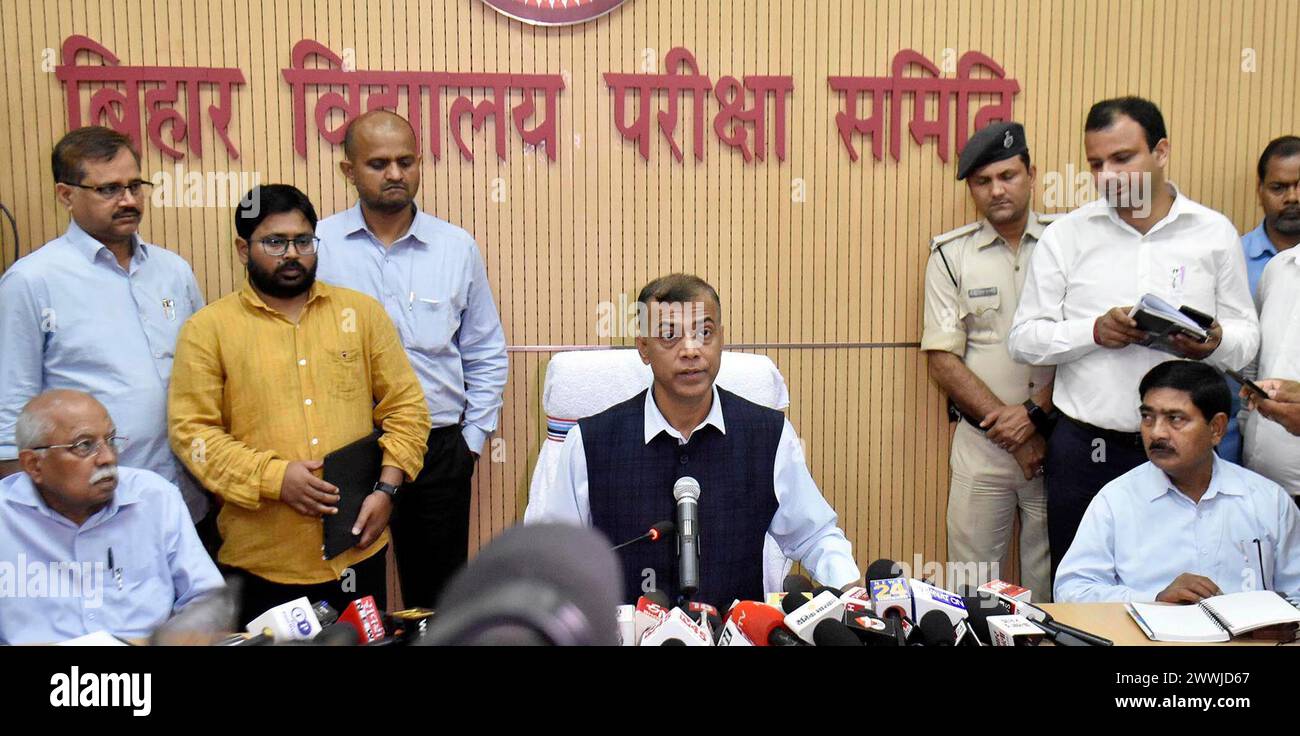 Patna, India. 24th Mar, 2024. PATNA, INDIA - MARCH 23: Chairman of ...