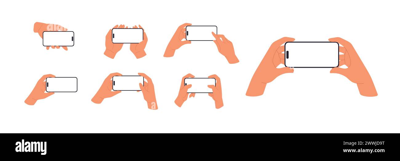 Iphone 14 in hand Stock Vector Images - Alamy