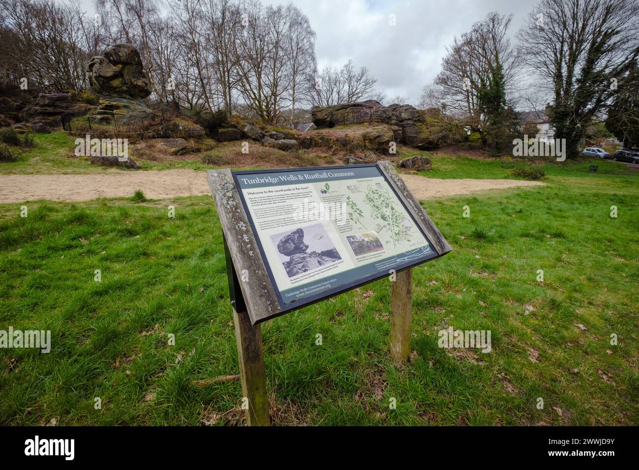 Ancient Sandstone rock formations at Tunbridge Wells Rusthall Common ...